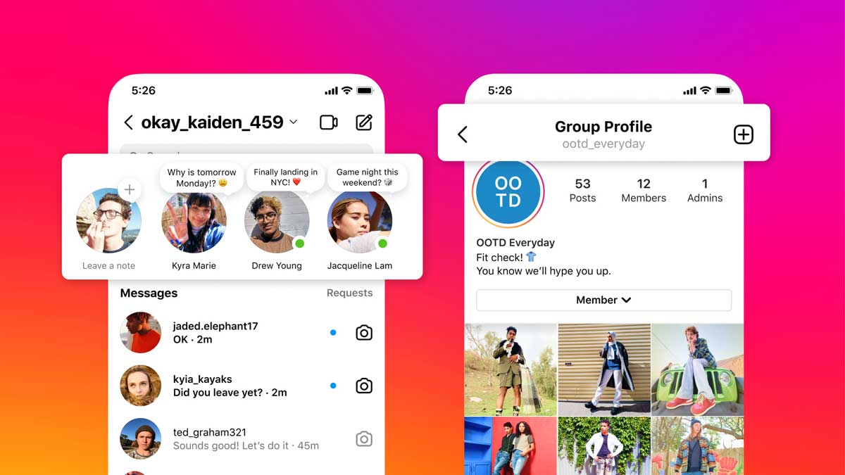 Instagram lance Notes pour partager vos pensées en 60 caractères