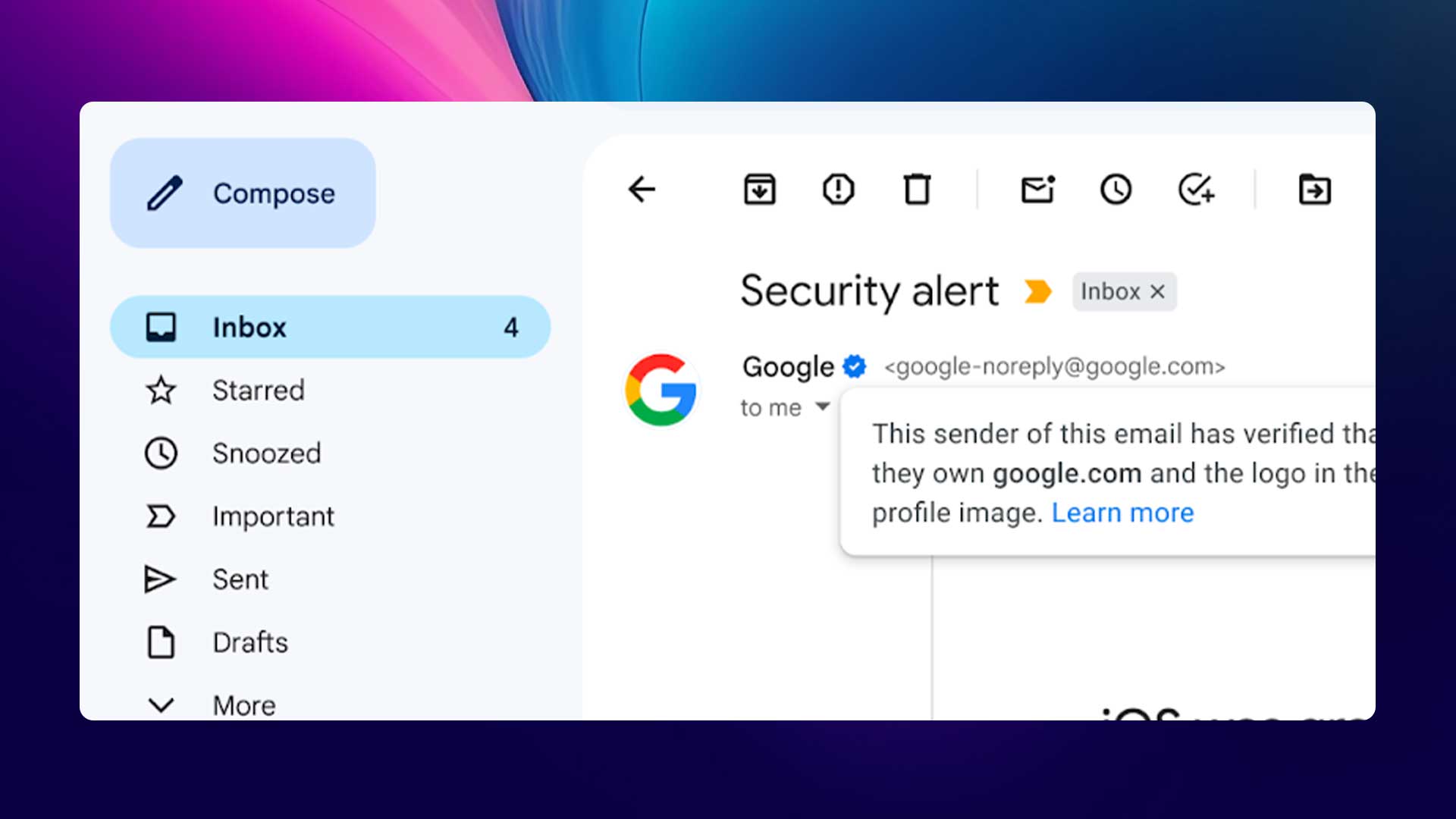 Gmail lance les badges bleus de certification pour ses comptes