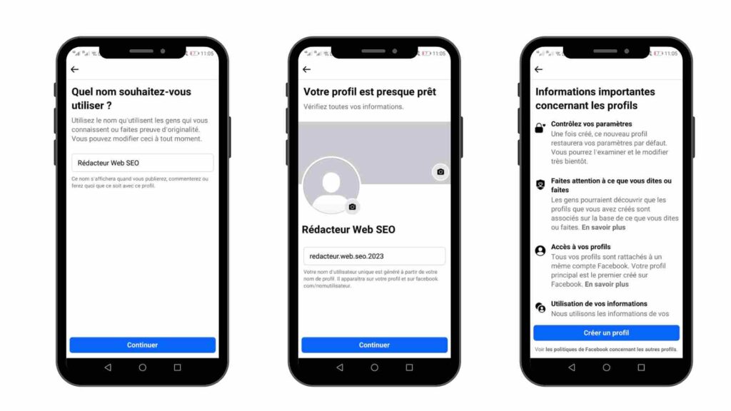 Comment créer plusieurs profils sur Facebook sur le même compte