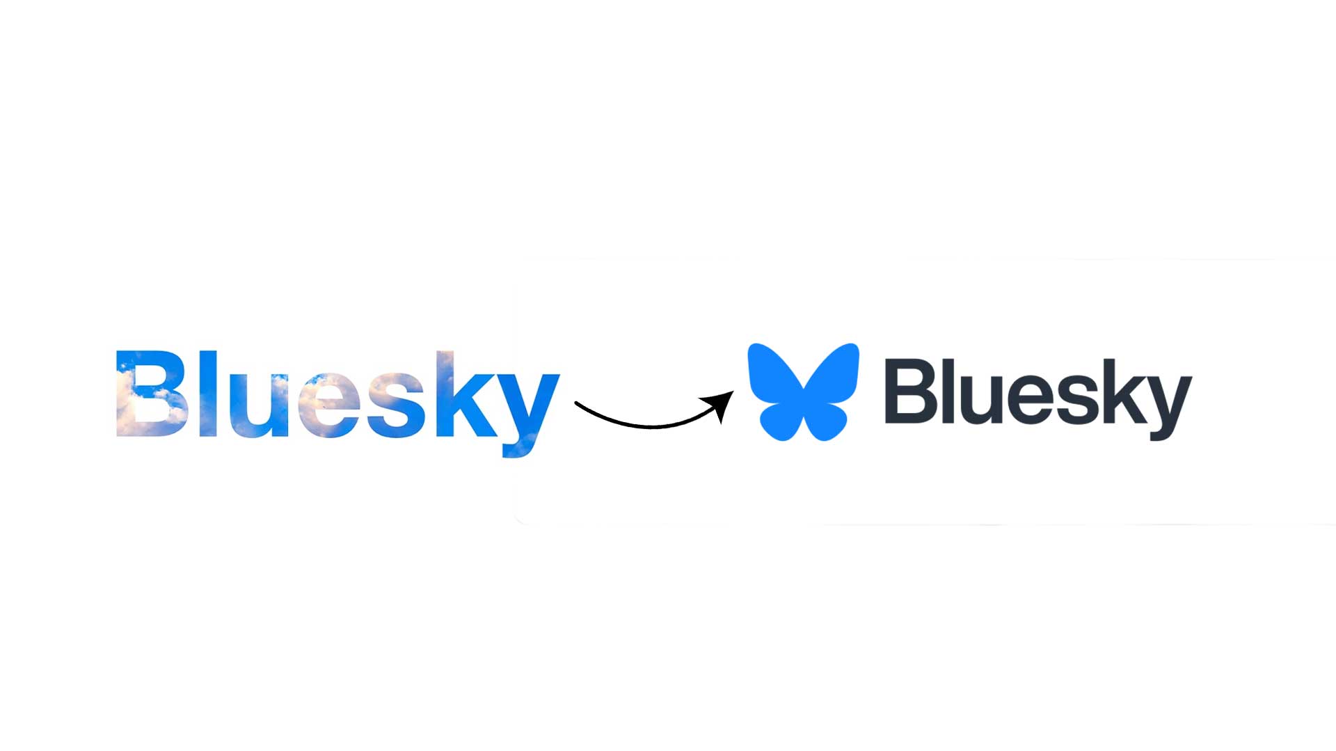 Bluesky annonce un changement de logo pour 2024